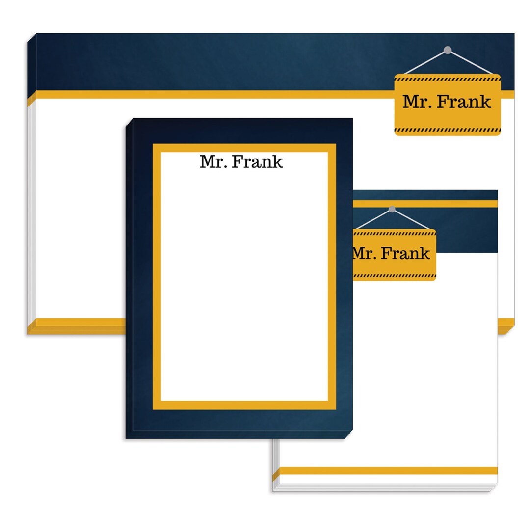 Professor Door Sign Multi Pad Set | Personalized Notepad Set | Custom ...