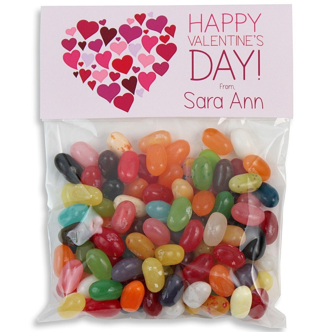 Heart of Hearts Valentine Candy Bag Toppers Valentine Candy Bags Kids ...