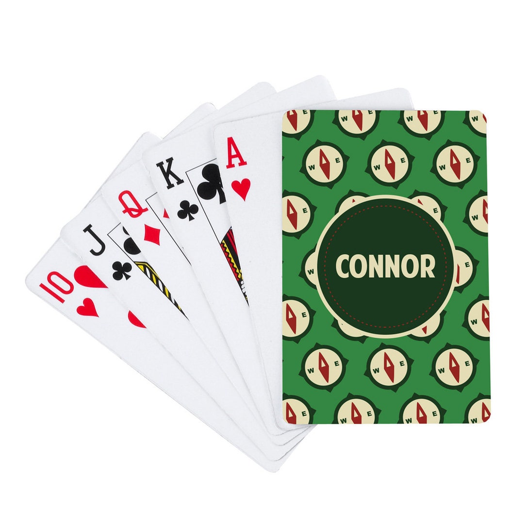 Camp Compass Playing Cards Custom Card Deck Personalized Playing Cards ...