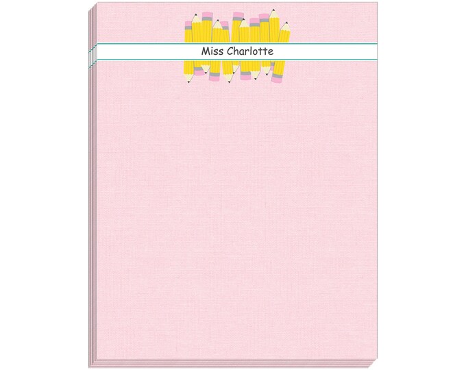 Custom Notepad With Name or Text // 50 Sheets per Stack 4x5.5 Size Gift ...