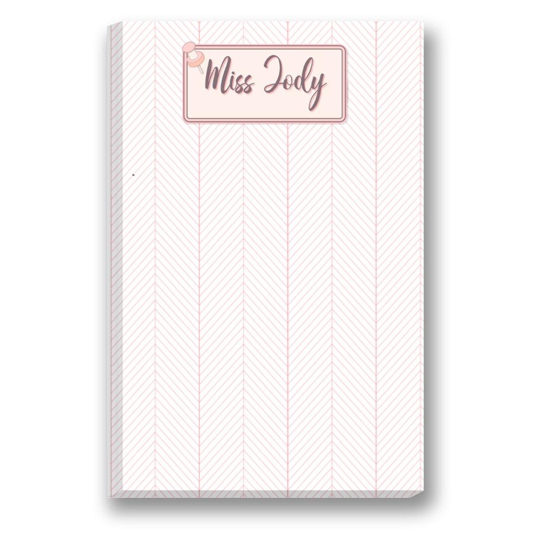 Personalized Pin Teachers Notepad | Teacher Gift | School Supplies ...