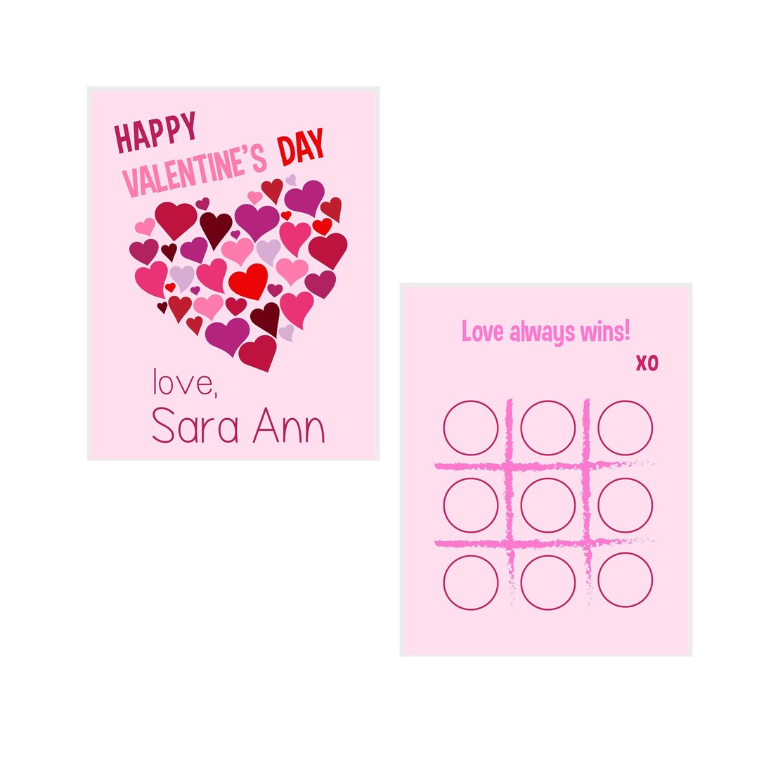 Heart of Hearts Valentine Cards Custom Printed Valentine Cards Class ...