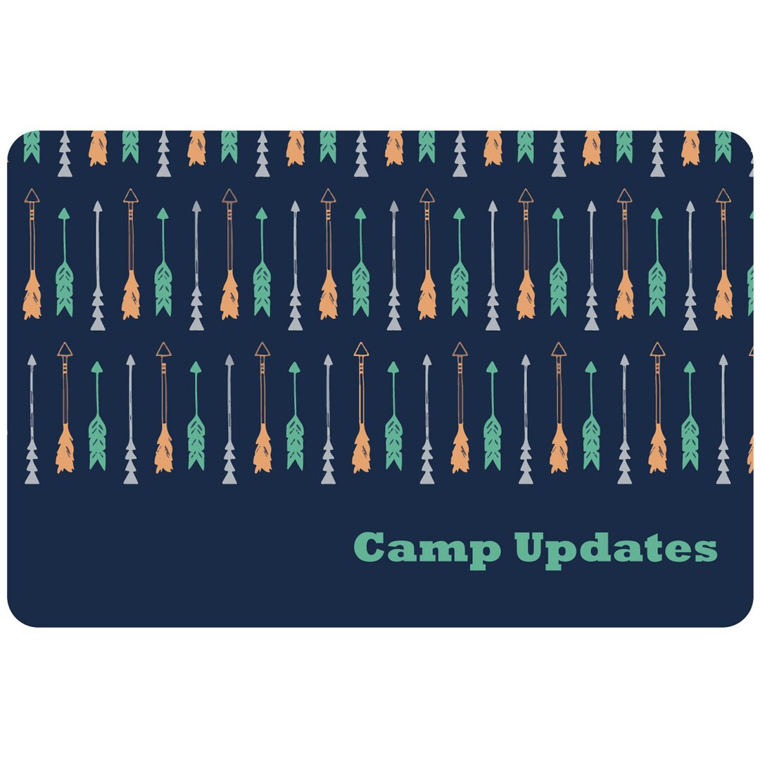 Drawn Arrows Camp Postcards Kid Postcards Camp Stationery 6 X 4 ...
