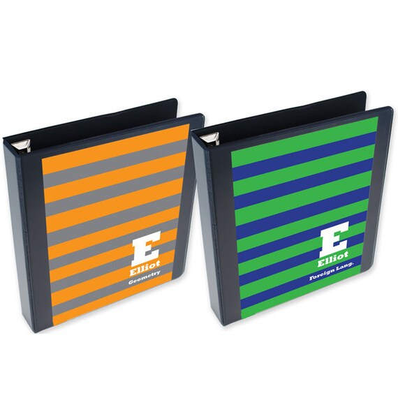 2 Block Initial Plastic Binder Inserts Custom Binder Inserts - Etsy