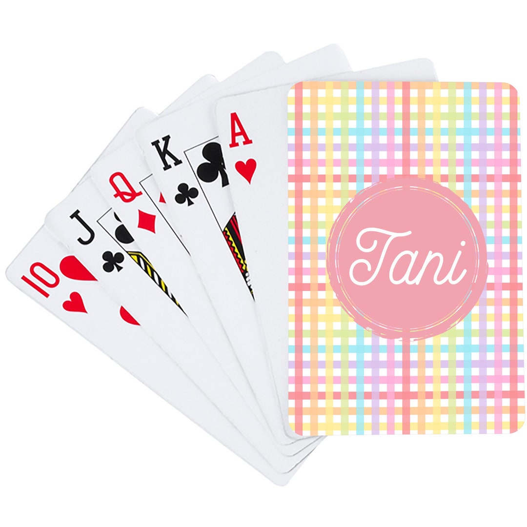 Rainbow Playing Cards Custom Card Decks Personalized - Etsy