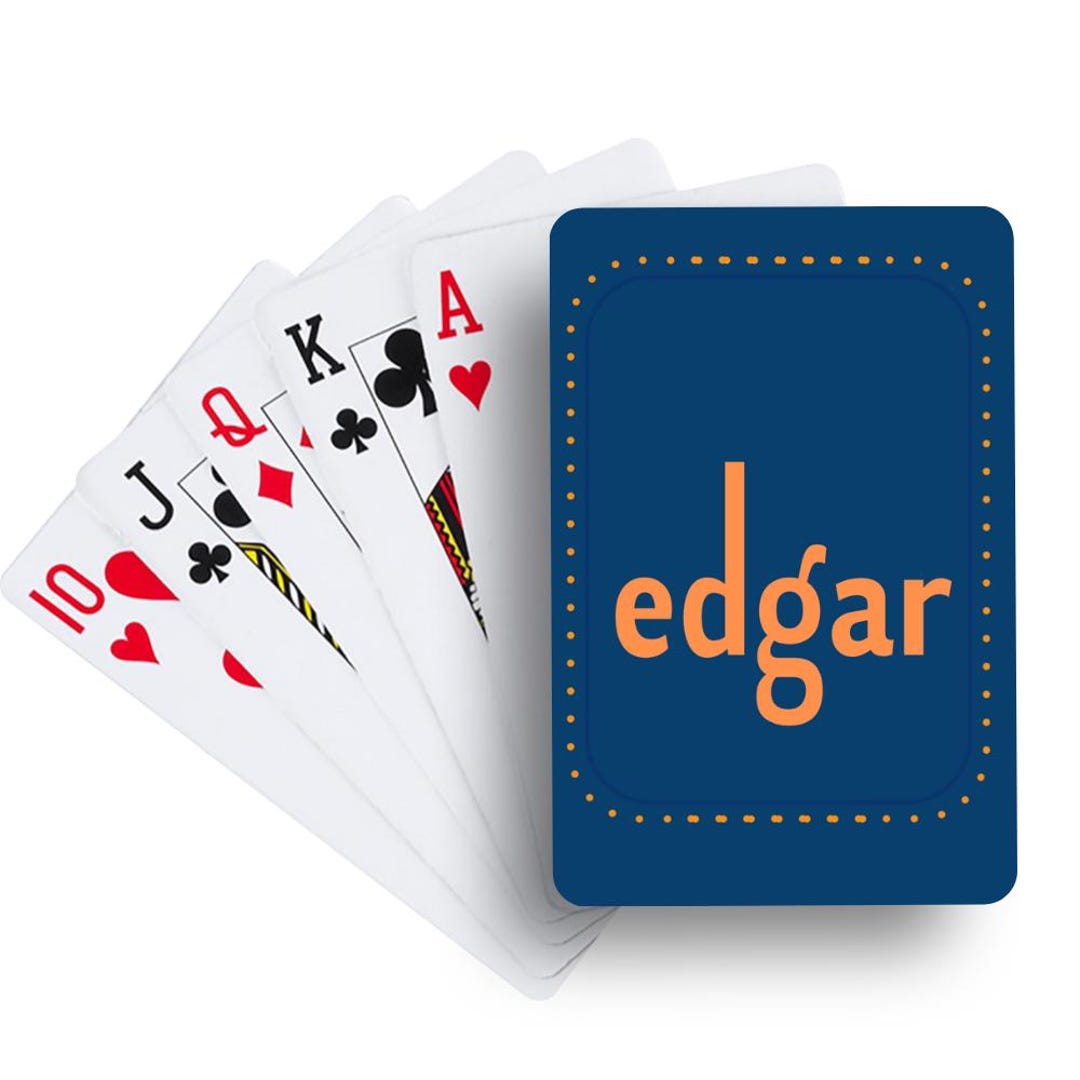 Dotted Border Playing Cards | Custom Card Decks | Personalized Playing ...