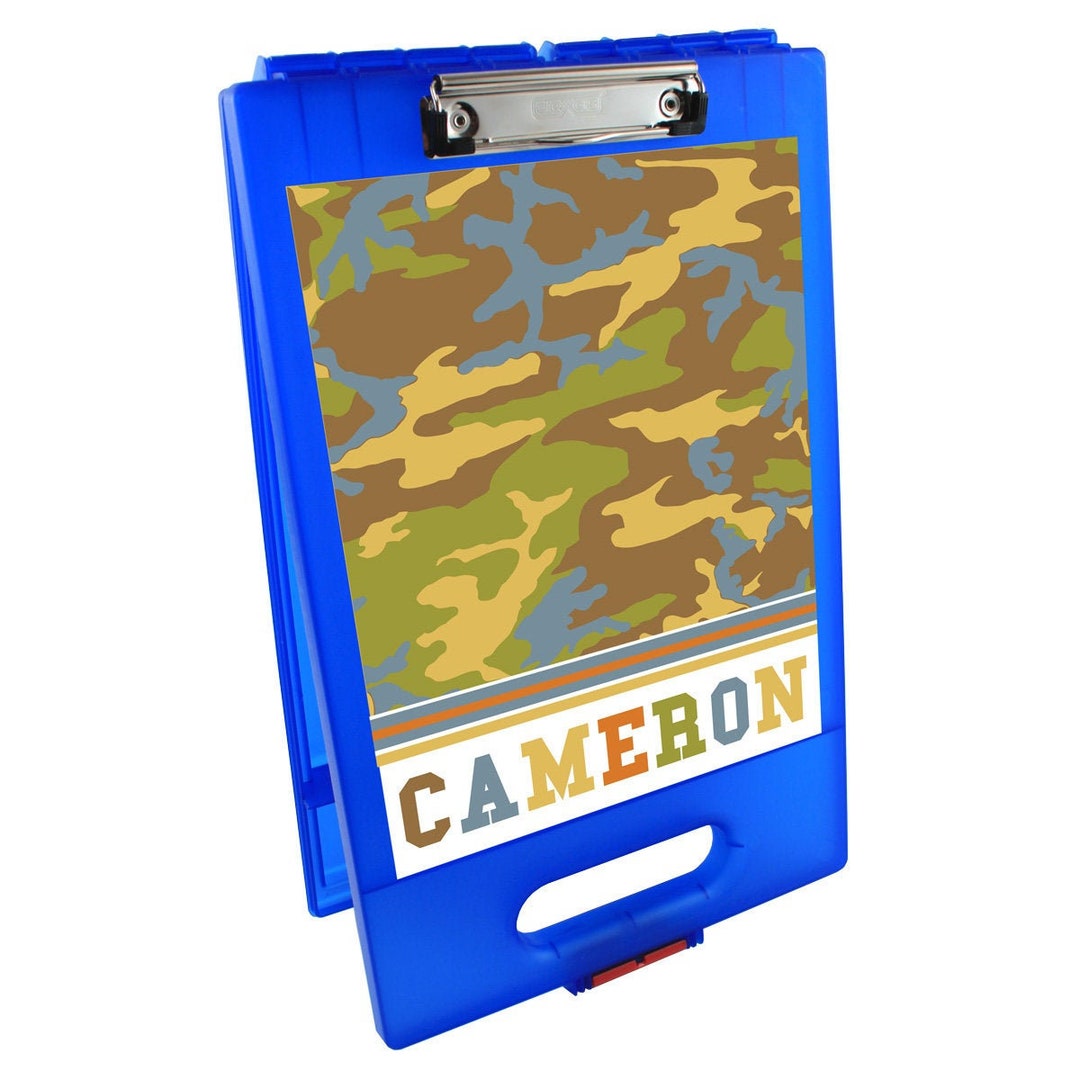 Green Camo Clipboard Storage Case Custom Clipboard Storage Case Plastic ...