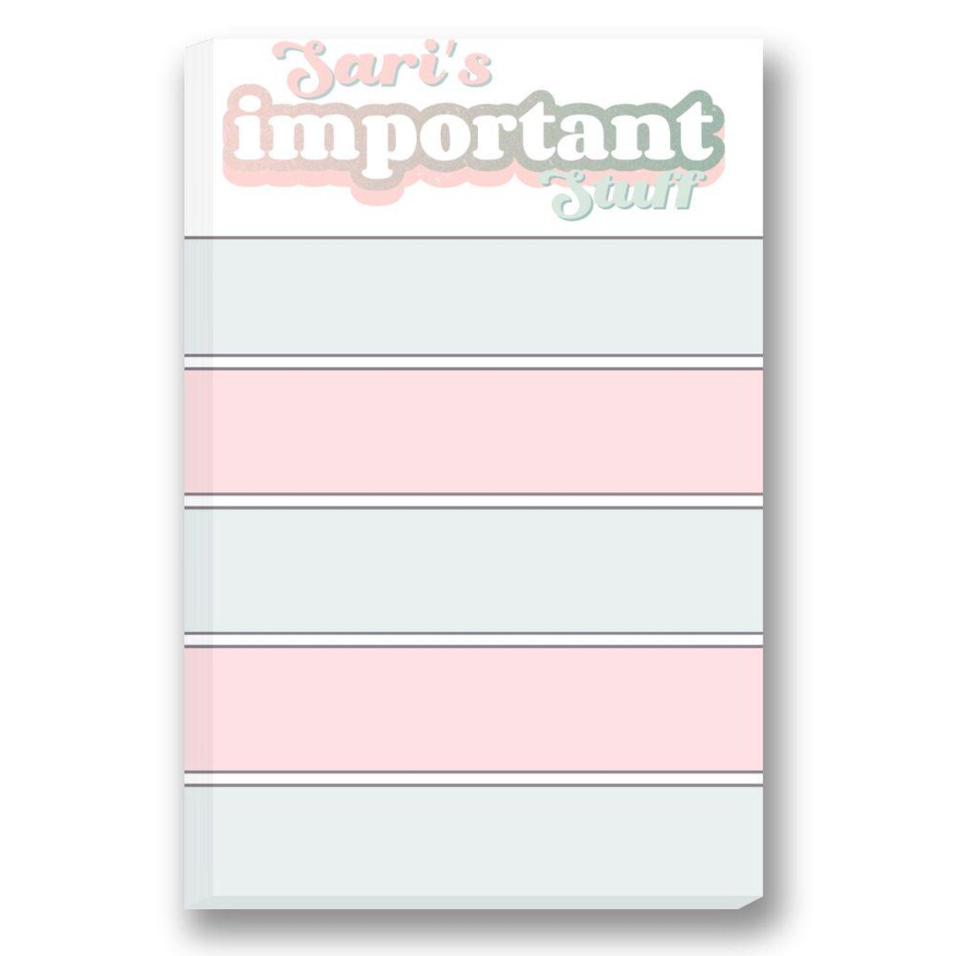Personalized to Do Notepad | Custom List Pad | Daily Planner Notes ...