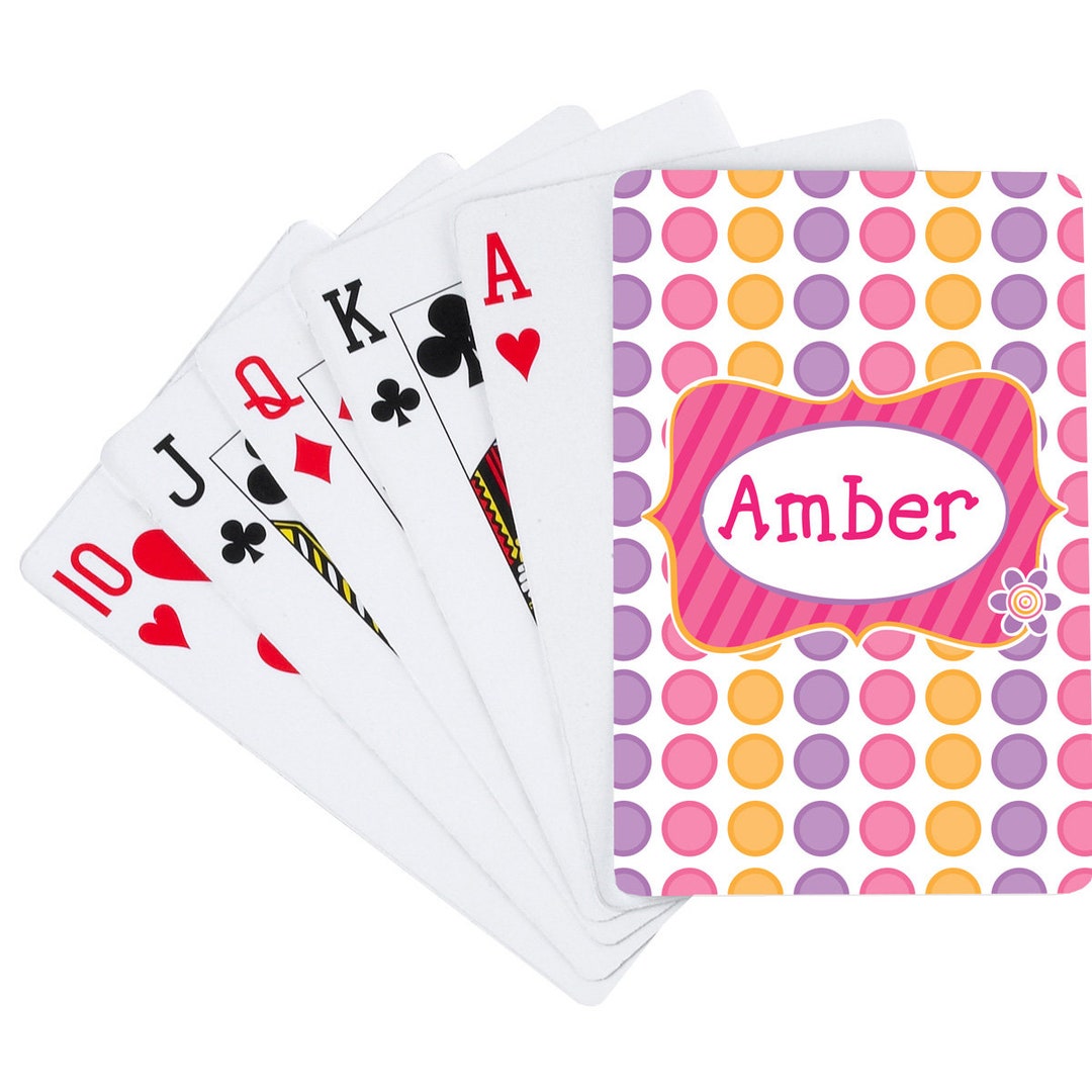 Doodle Dots Playing Cards Custom Card Deck Personalized Playing Cards ...