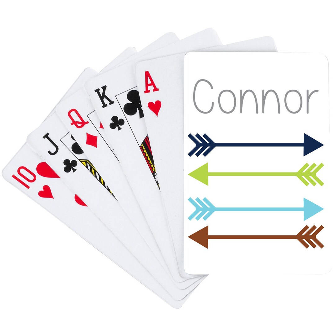 Arrows Ahead Playing Cards Custom Card Deck Personalized Playing Cards ...