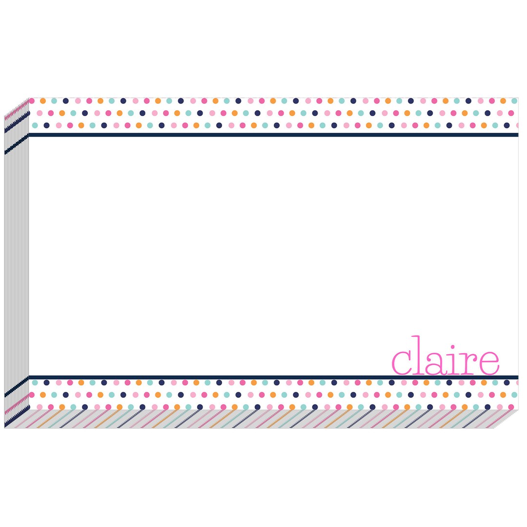 Retro Summer Too Chunky Pad Custom Note Pad Custom Printed Notepads ...