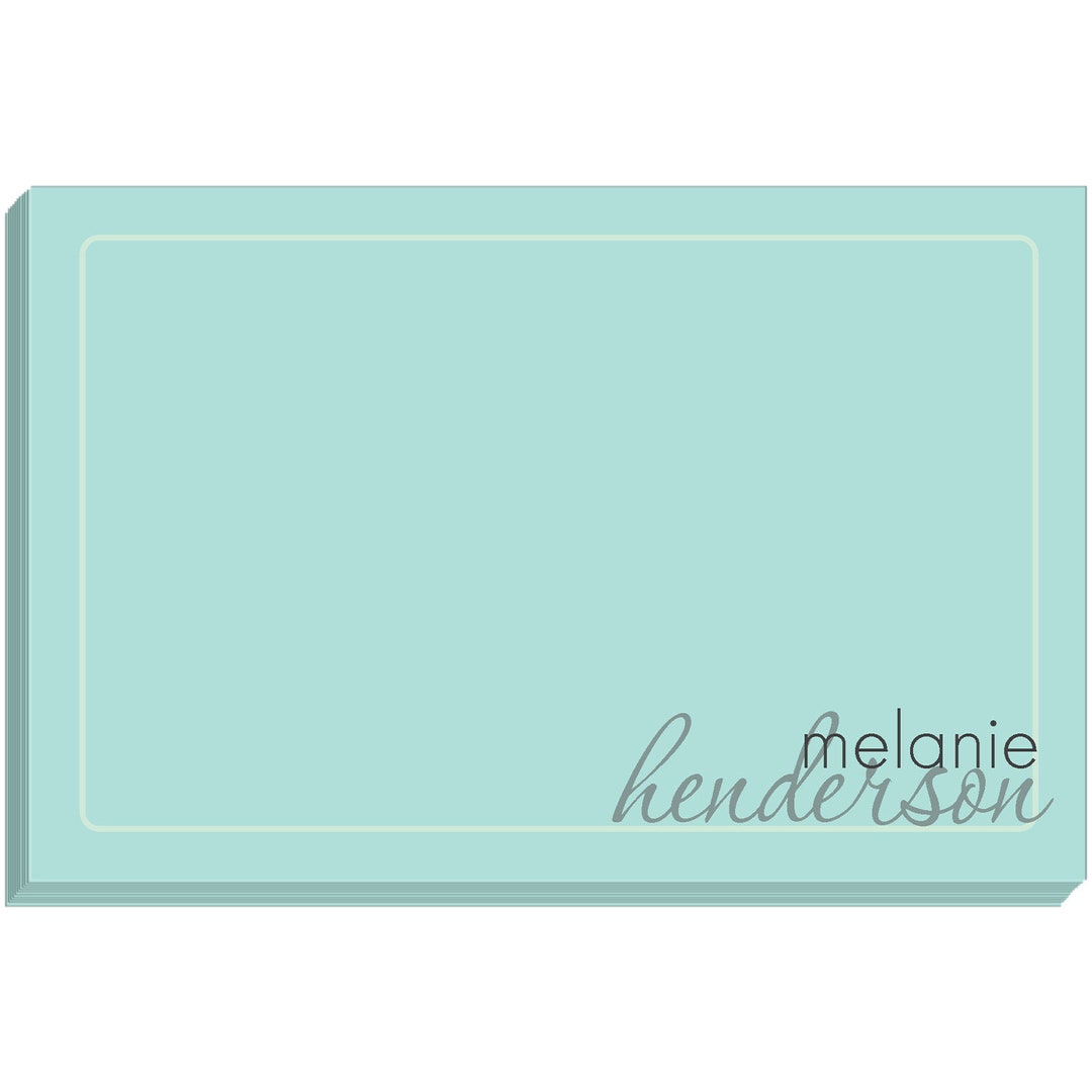 Modern Script Chunky Pad | Custom Note Pad | Custom Printed Notepads ...