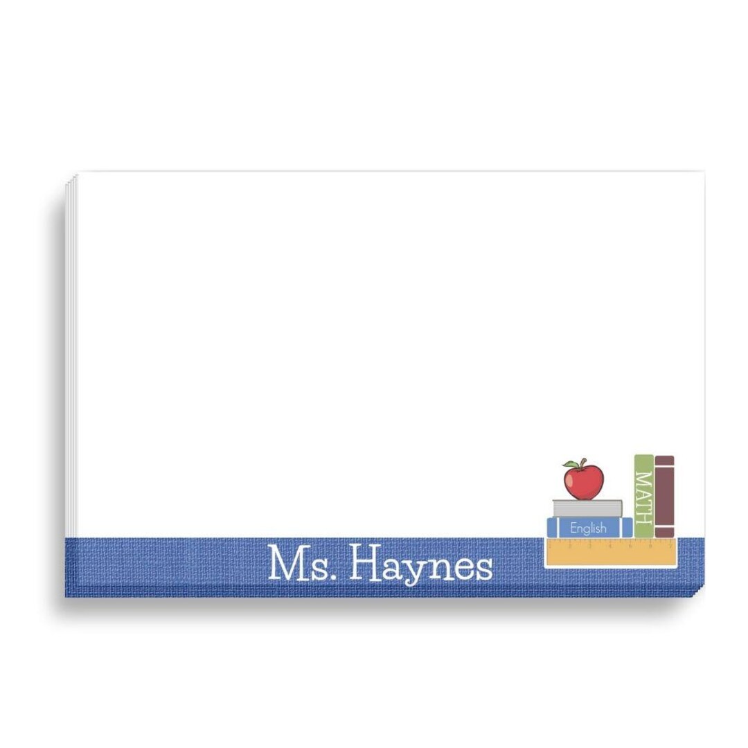 Personalized Teacher Books Chunky Notepad | Teacher Gift | School ...
