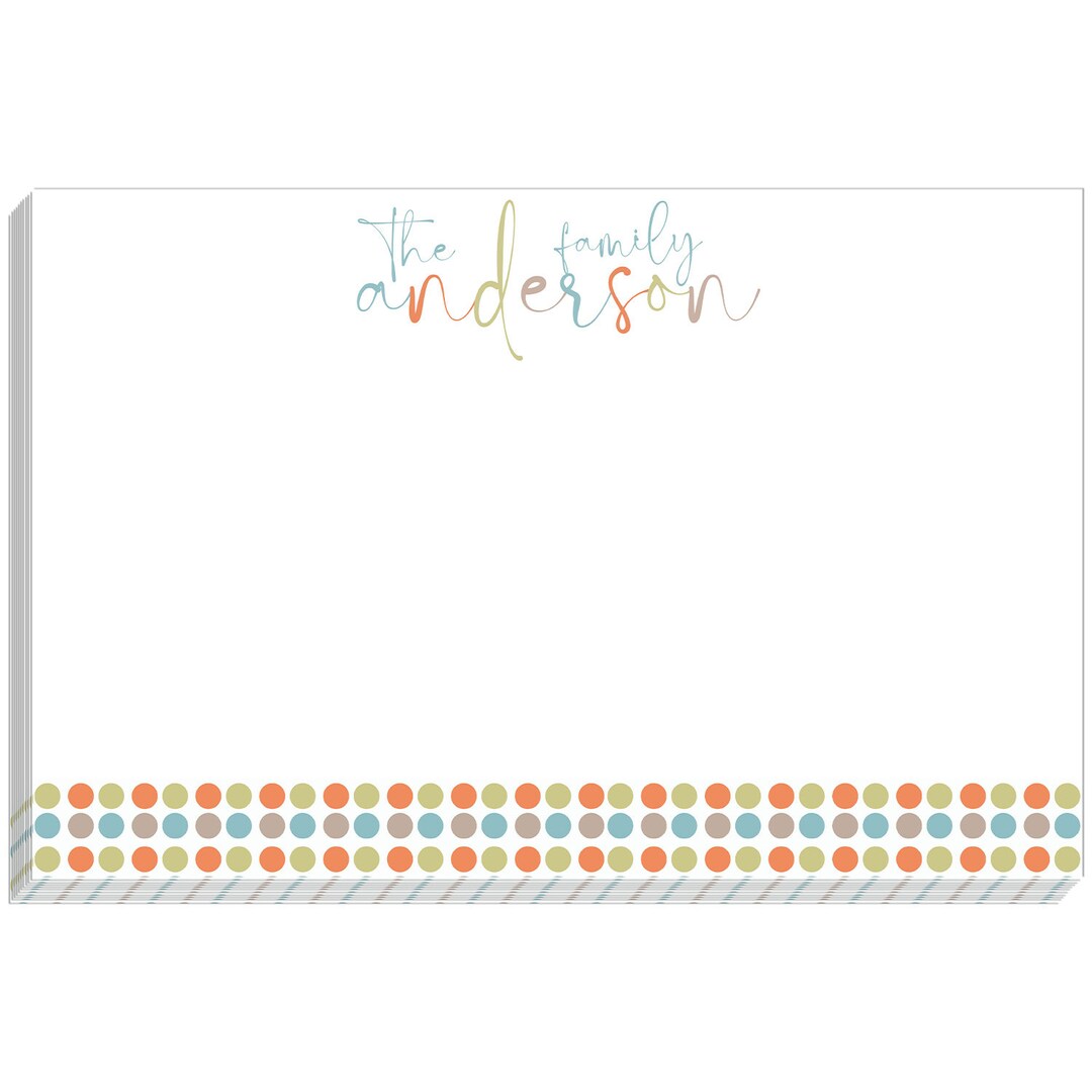 Celebration Dots Chunky Pad | Custom Note Pad | Custom Printed Notepads ...