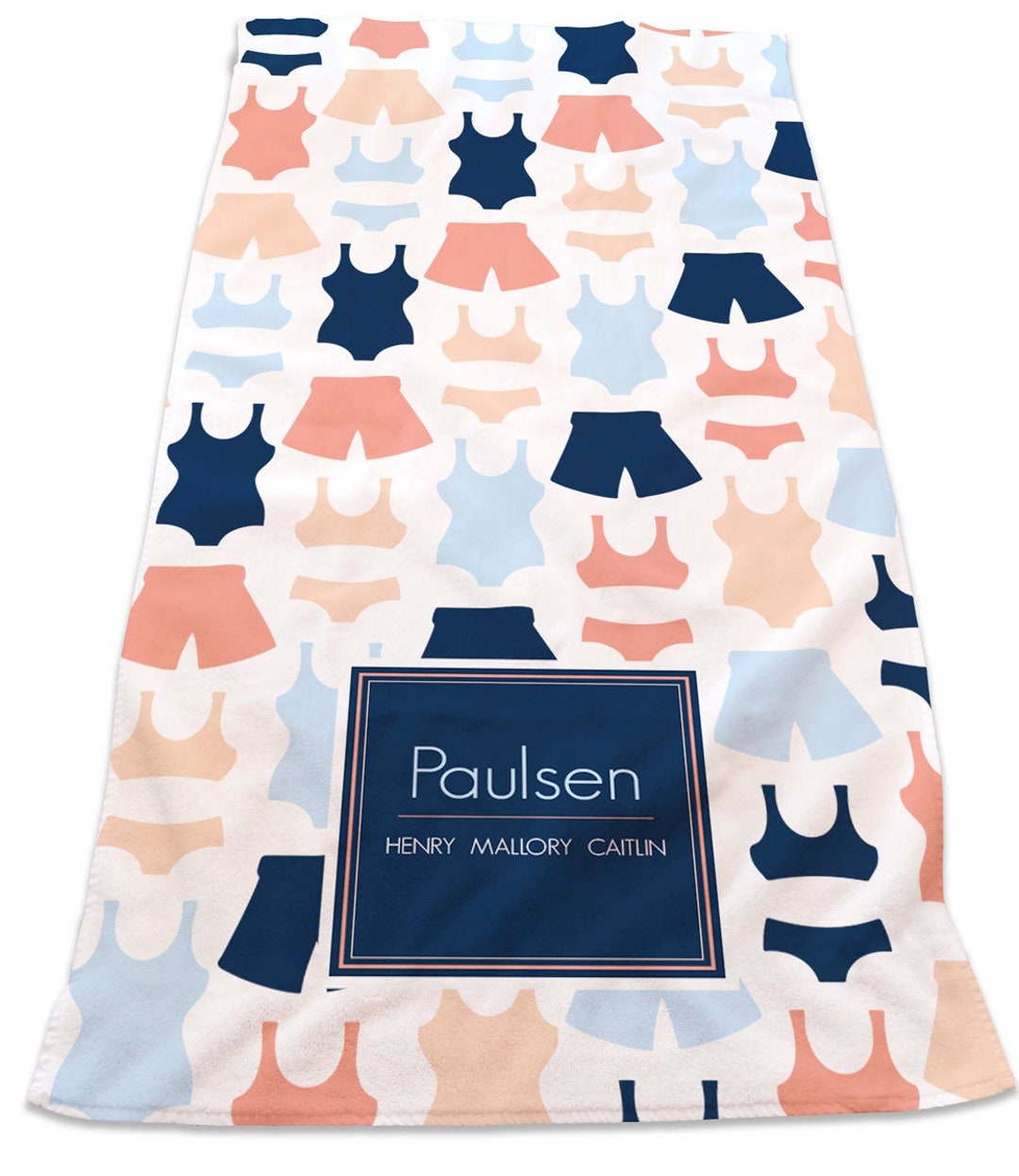 Swim Suit Ready Beach Towel Summer Pool Towels Custom Camp Towels ...