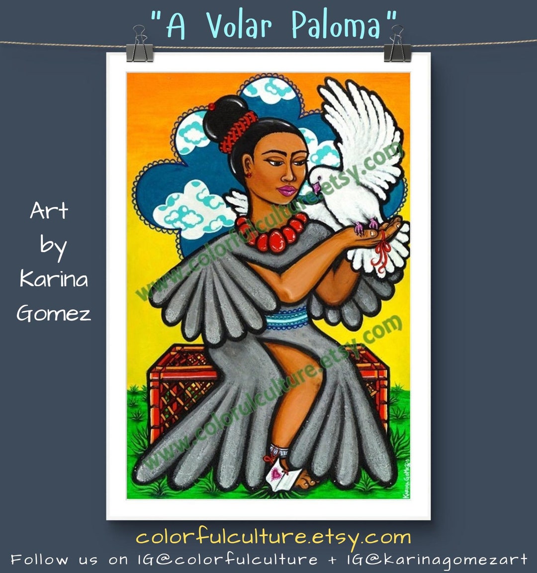 Fly Dove,fly/a Volar Paloma" Original Acrylic Painting & Prints by ...