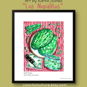 Los Nopalitos Original Art and Giclee Prints by Karina Gomez Mexican ...