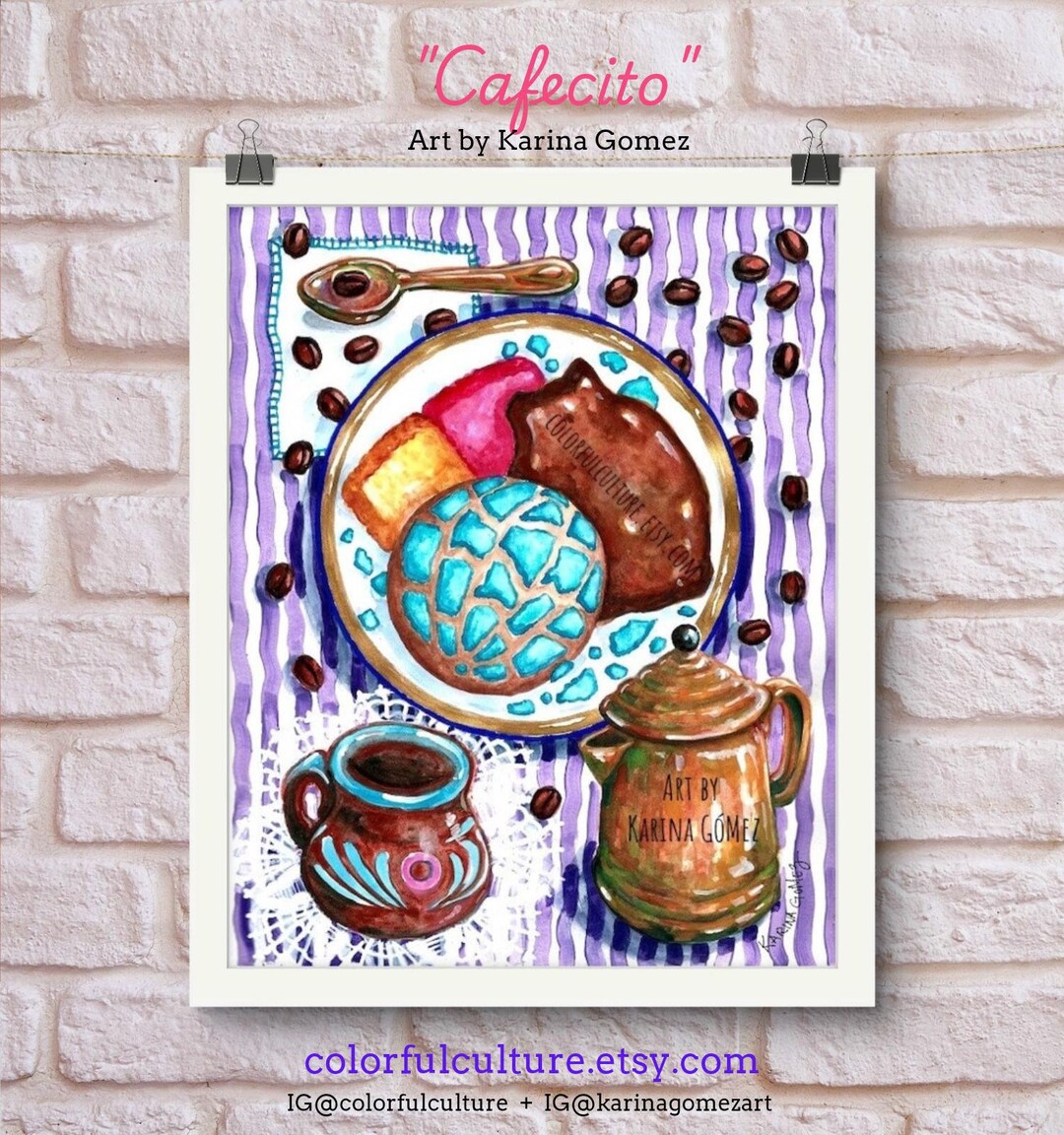 Panecito"by Karina Gomez- Mexican Folk Art-kitchen Cocina Decor-pan ...