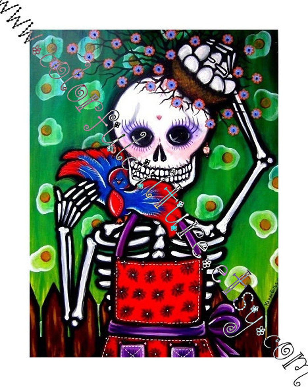 A Huevo Print of Original Painting by Karina Gomez - Etsy