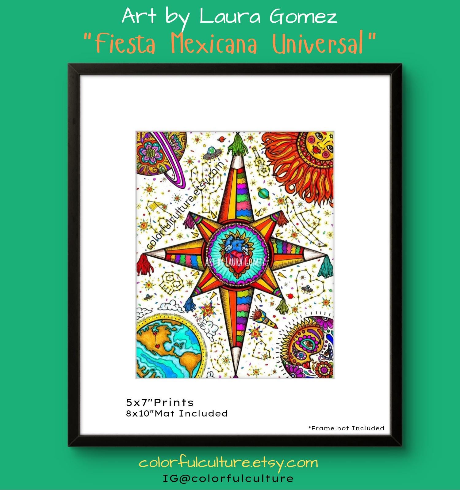 Fiesta Mexicana Universal - Mexican Universal Party" Painting Drawing ...