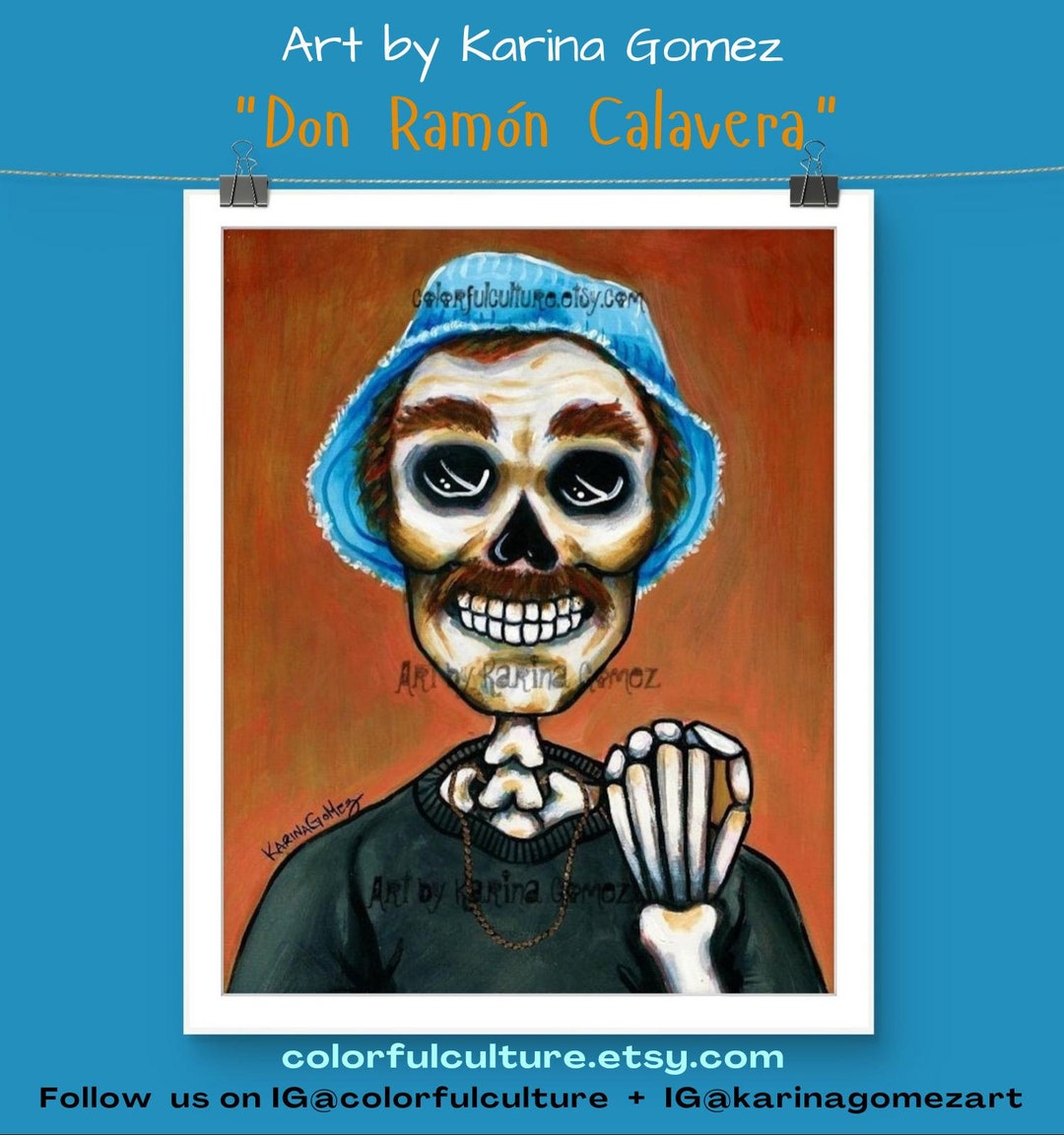 Don Ramon Calavera"dia De Los Muertos Portrait by Karina Gomez,day of ...