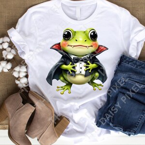 15 Vampire Frog Clipart Pngs – Cute Halloween Frogs With Capes & Fangs ...