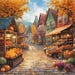 Autumn Town Scene Clipart – 44 PNG & JPEG Digital Download | Cozy Fall ...