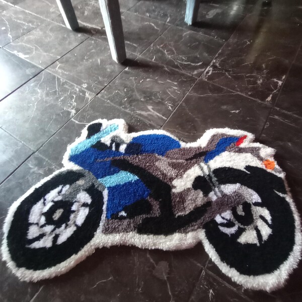Motorcycle Rug - Etsy
