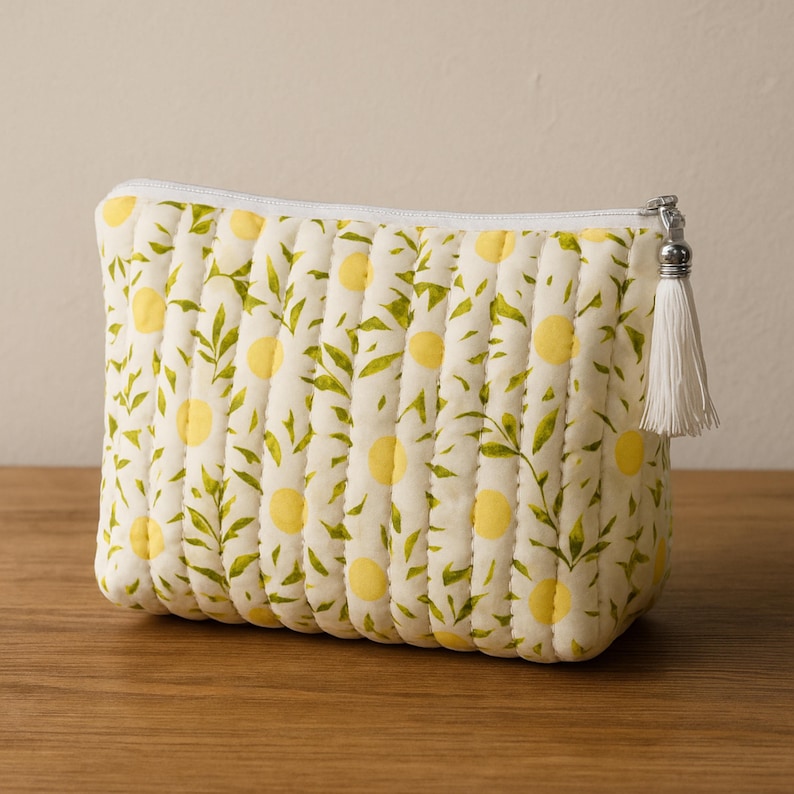 Quilted Makeup Bag Sewing Pattern: 3 Sizes (A4, US Letter, A0) (PDF ...