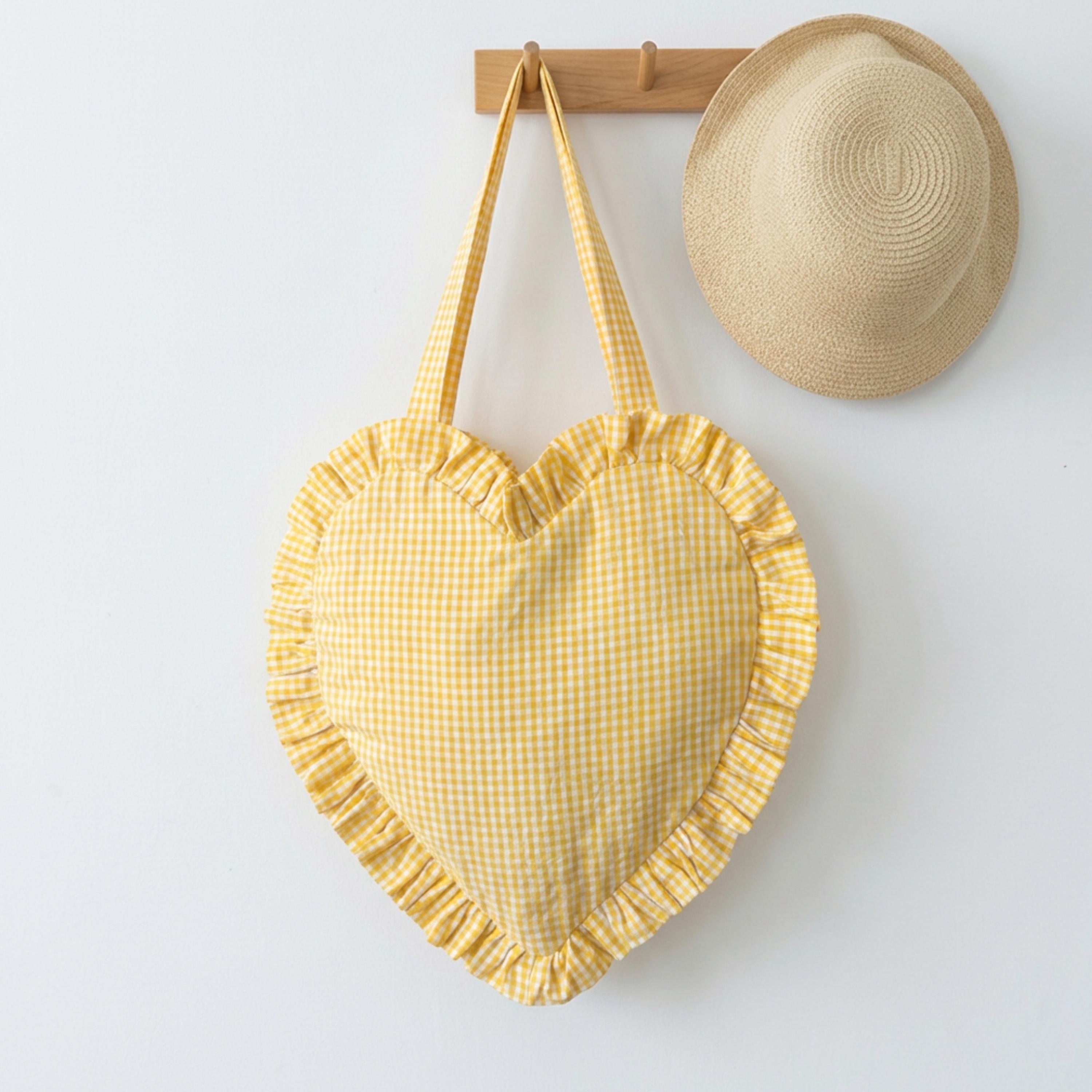 Heart Bag Sewing Pattern: DIY Tote Purse Template (PDF) - Etsy