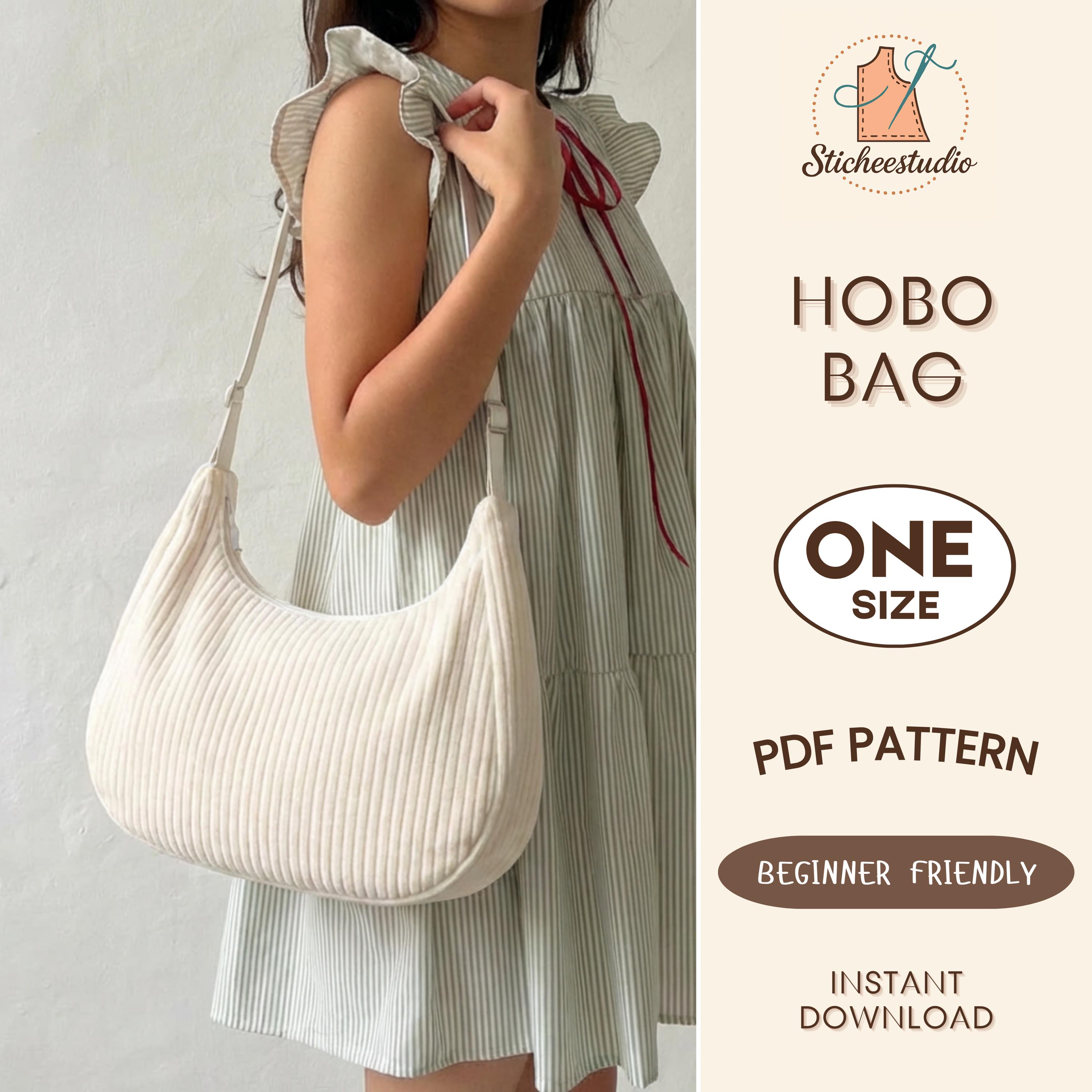 Crescent Bag Sewing Pattern: Beginner Friendly Sling Bag (A4, Us-letter ...