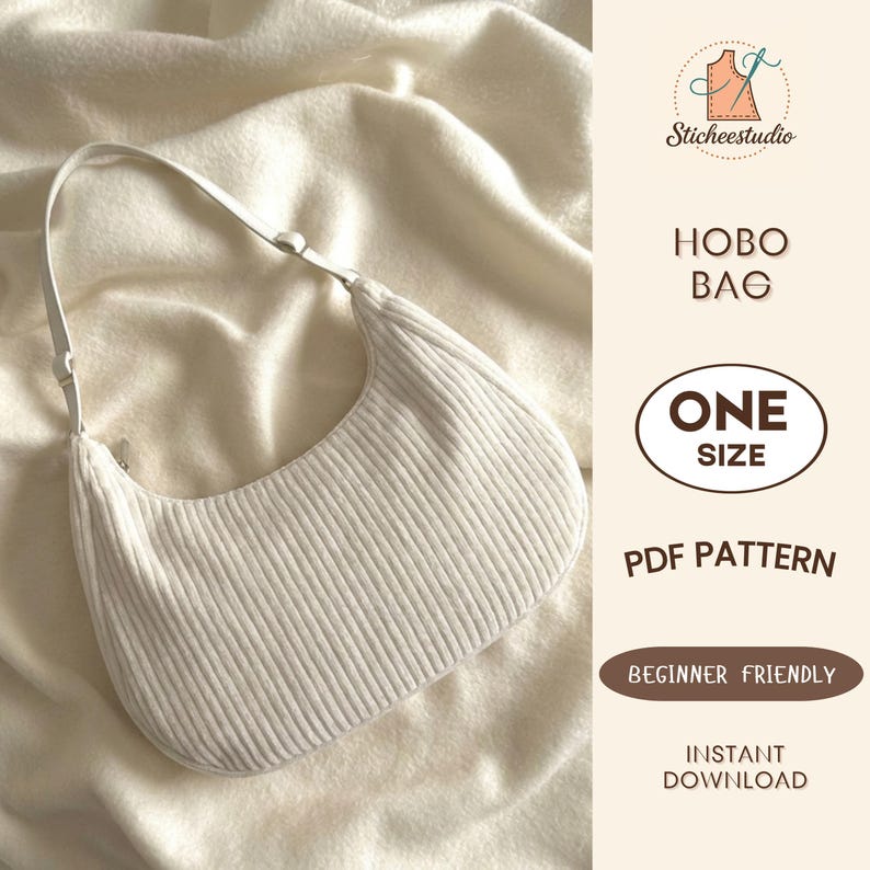 Crescent Bag Sewing Pattern: Beginner Friendly Sling Bag (A4, Us-letter ...