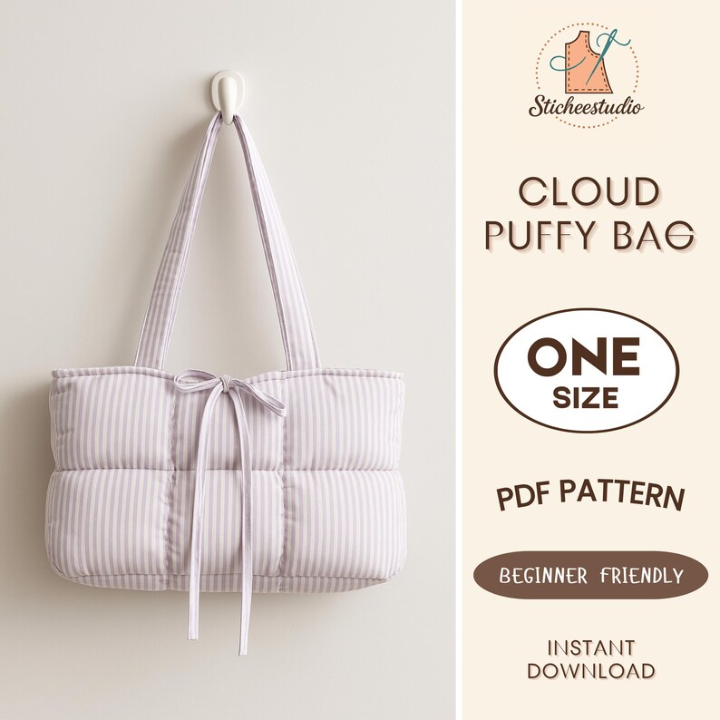 Puffy Cloud Bag Sewing Pattern: DIY Shoulder Tote (digital Download) - Etsy