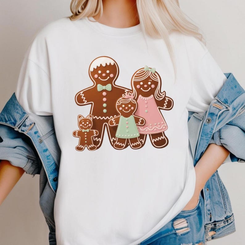 Gingerbread Family Clipart Set | Cute Christmas Cookie Pngs | Instant ...