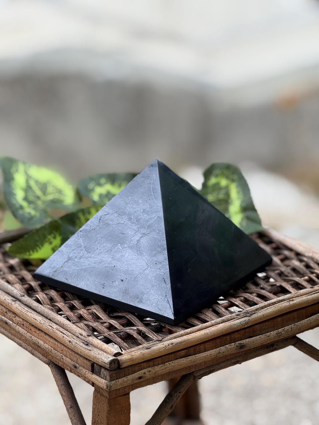 Polished Shungite Pyramids Natural Crystal for Protection and Grounding ...