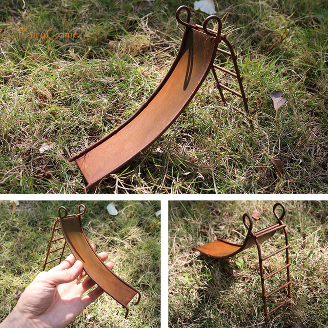 Rustic Vintage Playground Slide Miniature Fairy Garden Decor - Etsy