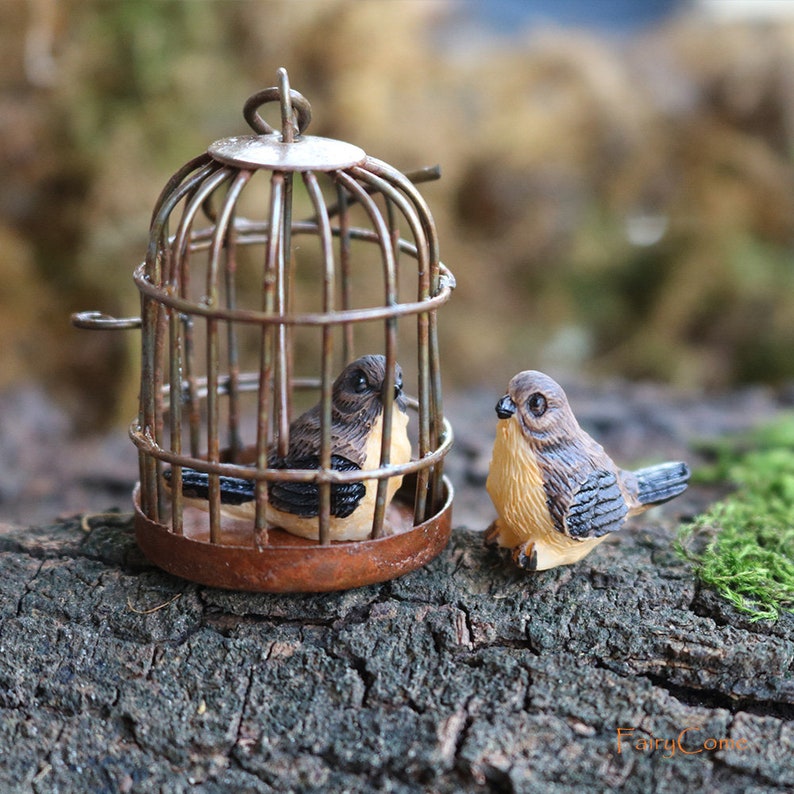 Vintage Rustic Birdcage Bird Cage Miniature Fairy Garden Decor - Etsy