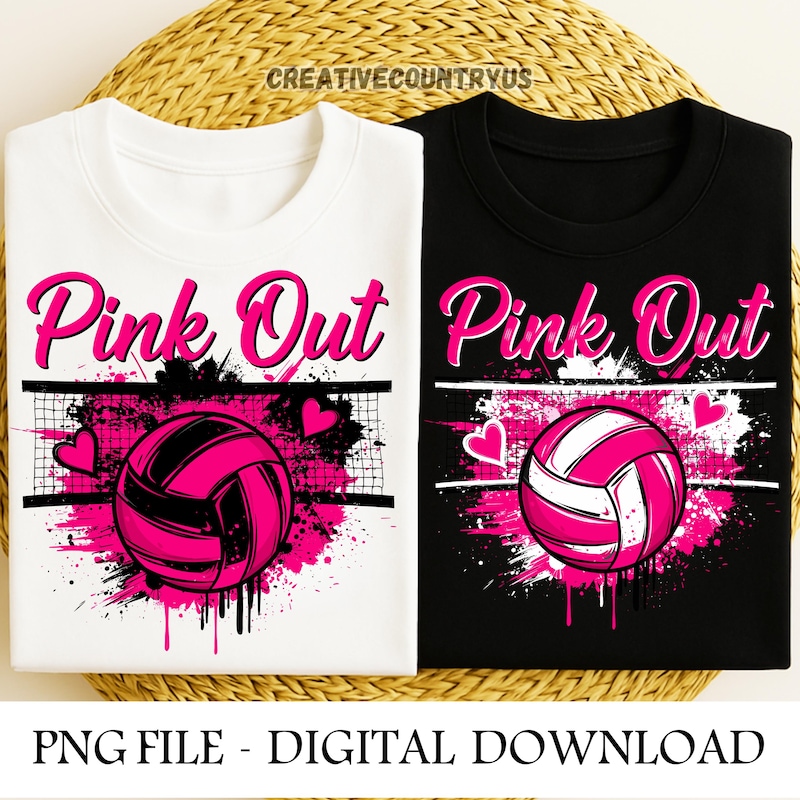 Volleyball Pink Out - Etsy