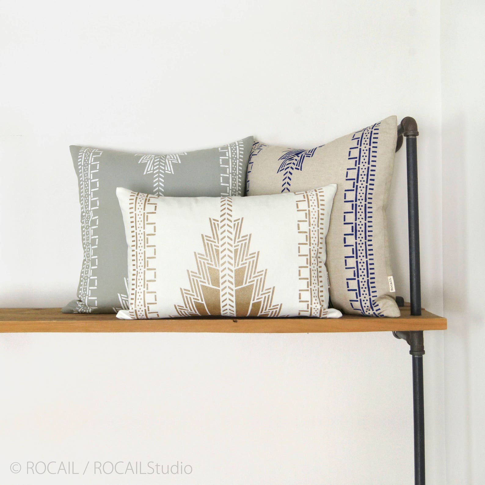 Personalized Navajo Pillows 12x18 16x16 18x18 20x20 - Etsy