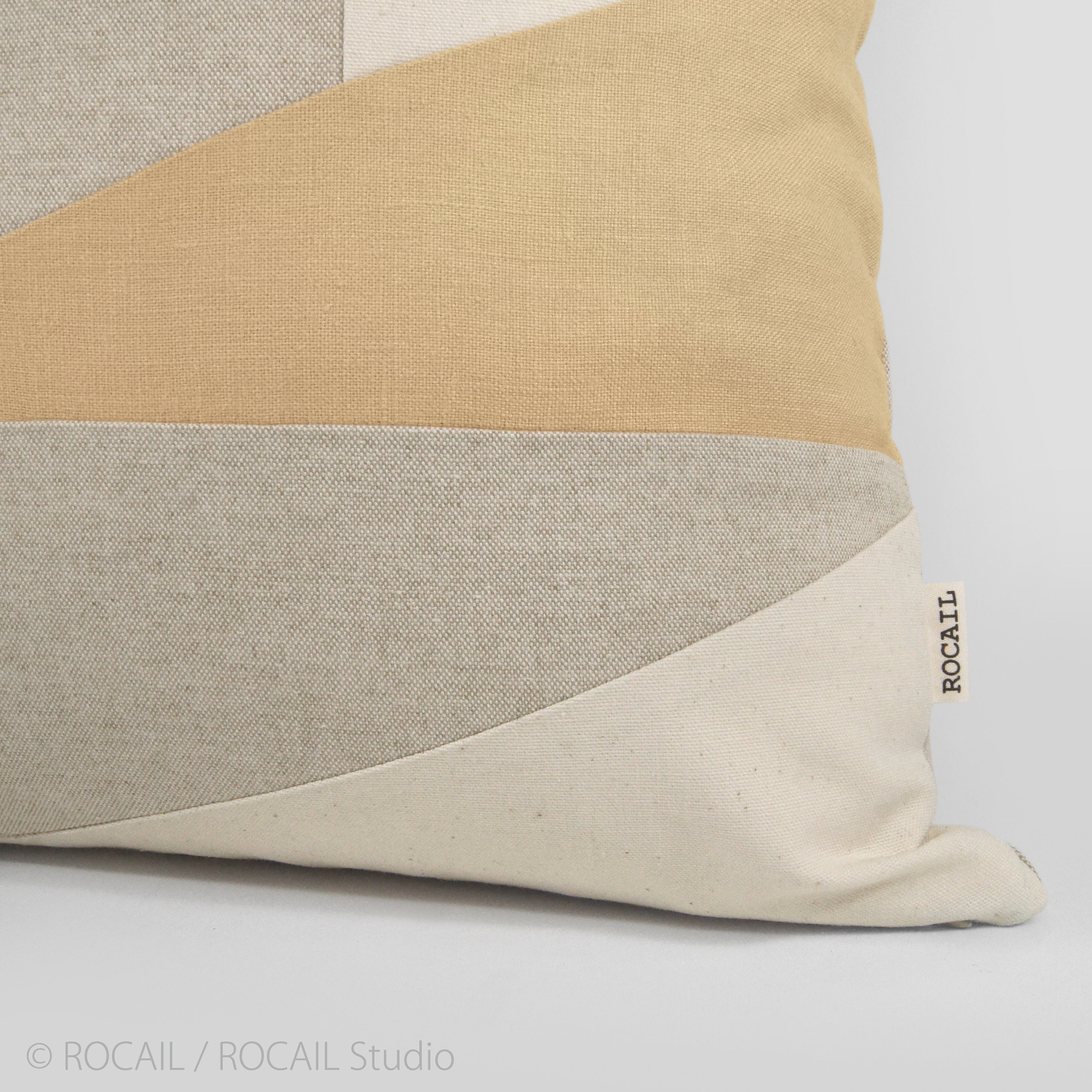 Custom Decorative Color Block Pillow Case in 12x18, 16x16, 18x18, 20x20 ...
