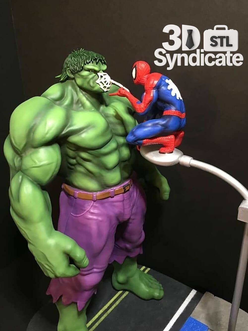 Hulk Spider-man STL Model Spidey File Custom Cartoon Action Figure ...