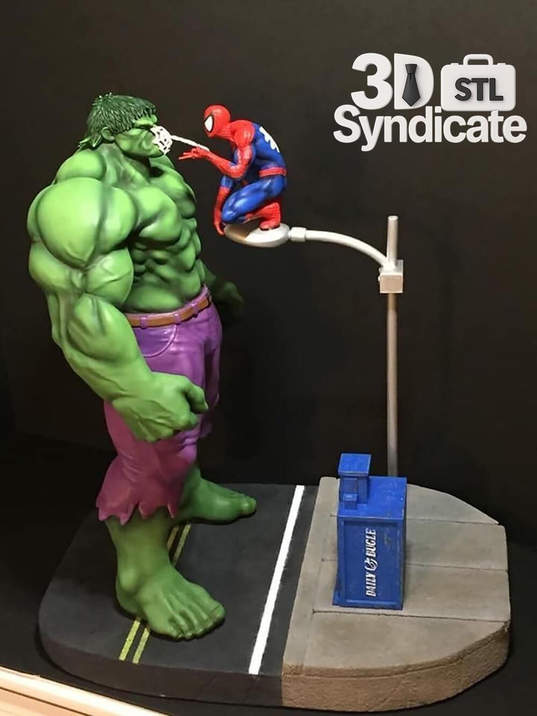 Hulk Spider-man STL Model Spidey File Custom Cartoon Action Figure ...