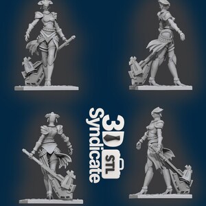 Albedo Overlord STL Model Custom Art Cartoon Action Figure Movie Anime ...