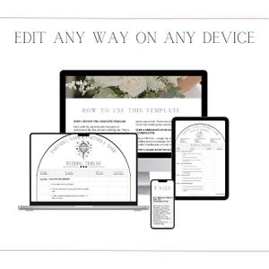 Detailed Wedding Timeline Template, Day-of Vendor Timeline, Editable ...