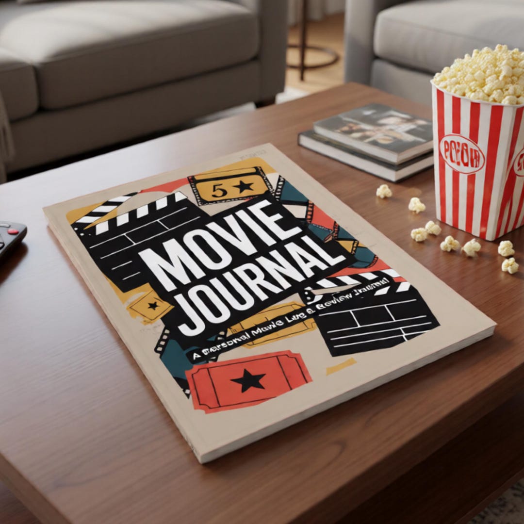 Digital Movie Journal Template Canva Log Film Tracker Tv Series Rating ...