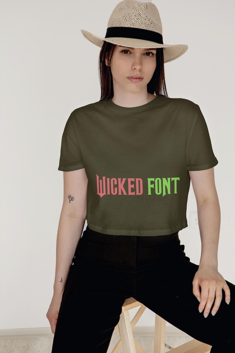 Custom Wicked Font TTF | Musical Font SVG | Wicked Letters & Numbers ...