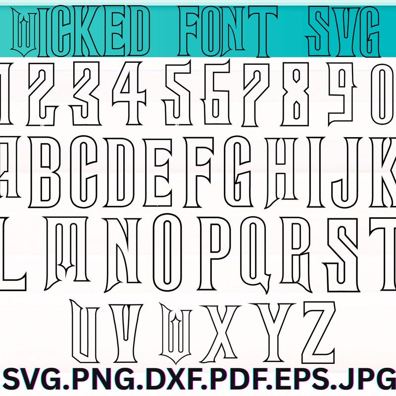 Wicked Lettering Png - Etsy