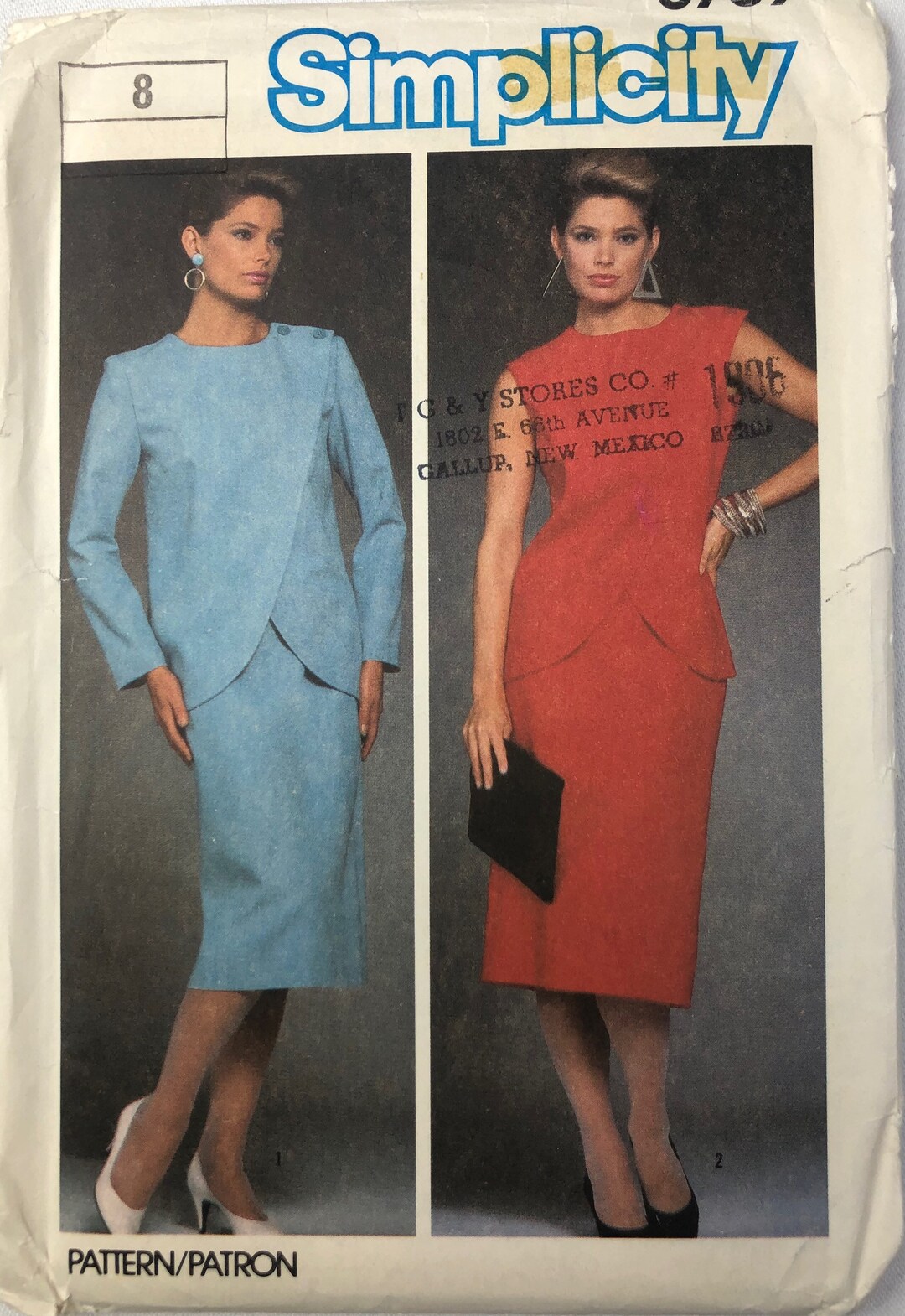 Simplicity 6739 Womens Sewing Pattern Two-piece Dress 8 UNCUT - Etsy