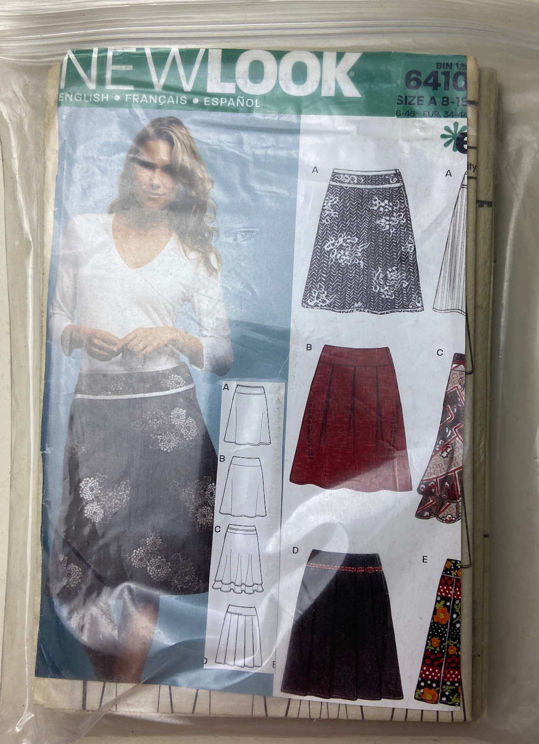 New Look 6410 Women's Sewing Pattern Skirts 8 - 18 UNCUT - Etsy