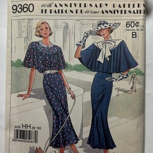 Simplicity 9360 Women's Sewing Pattern Vintage Dress 6 - 12 Uncut - Etsy